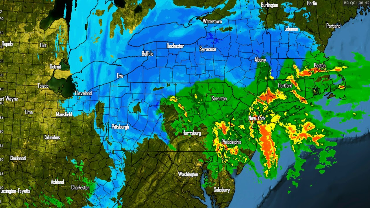 Winter Storm Riley Radar Loop 2 AM 3/2/18 - YouTube