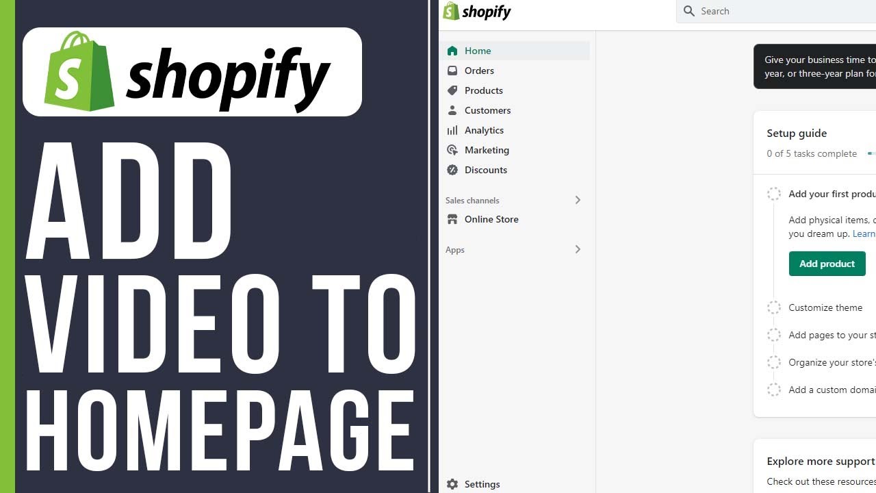 How to Add Video to Shopify Homepage (2024) - YouTube
