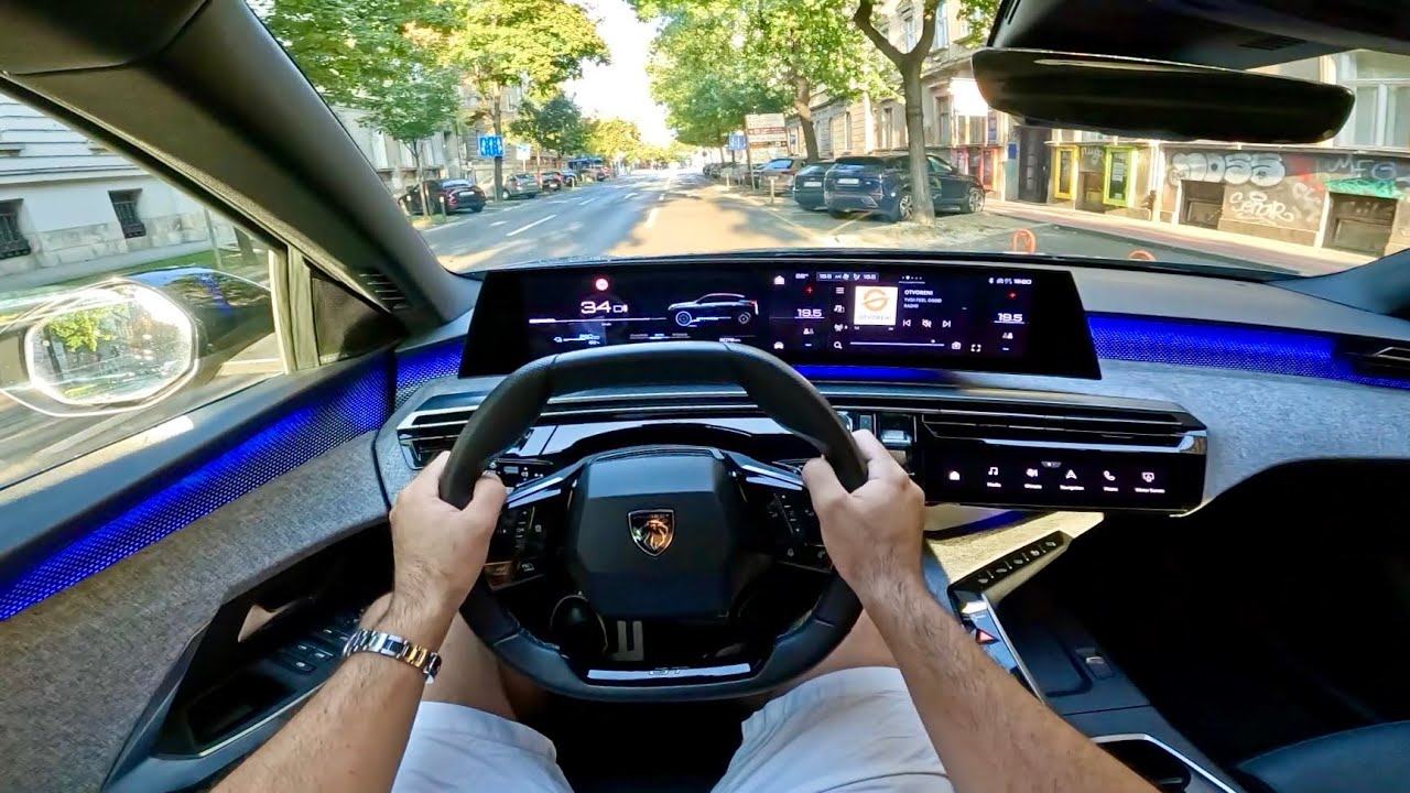 PEUGEOT 3008 2024 - POV test drive (CITY DRIVING) e-3008 GT - YouTube