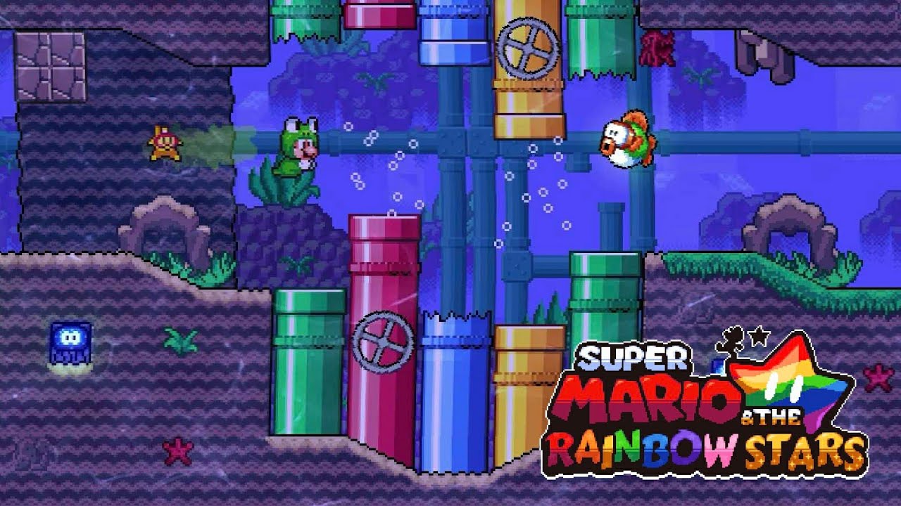 Super Mario and the Rainbow Stars - Jelectro Lake - YouTube