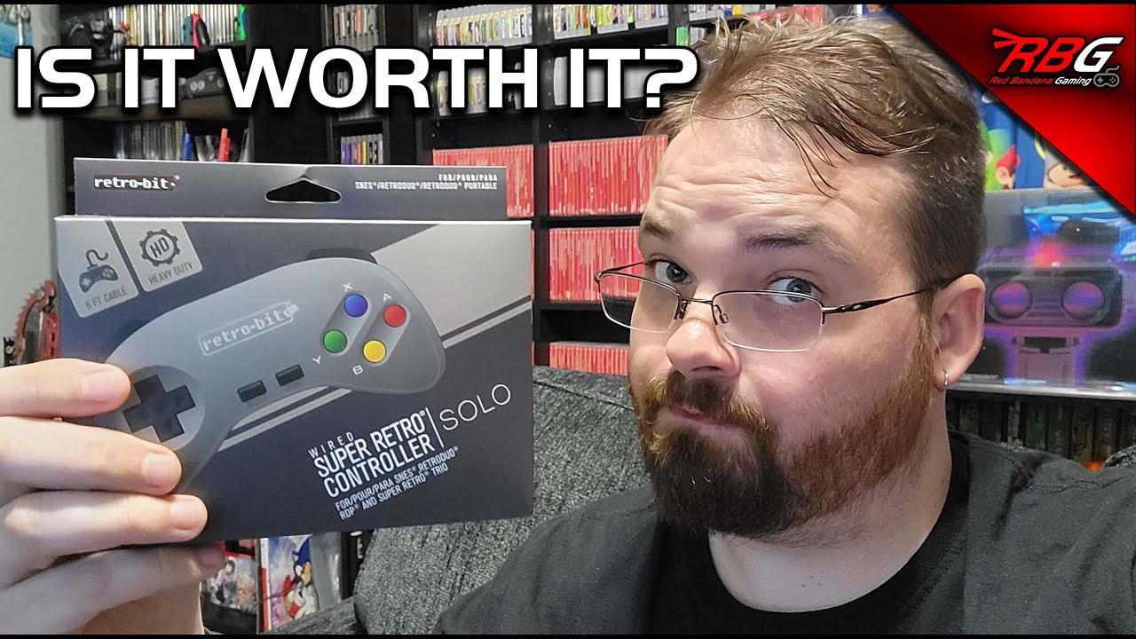 Retro-Bit Super Retro SOLO Controller Unboxing & Testing - Is It Worth ...
