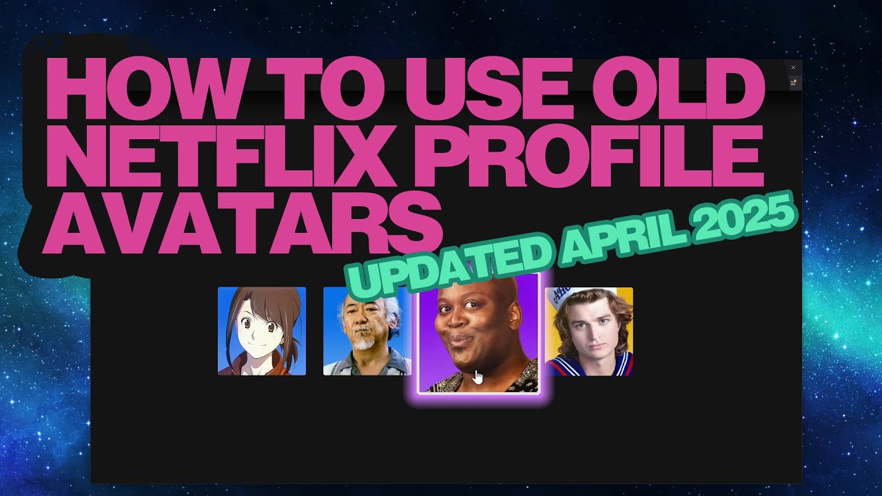 How to use old Netflix Avatar Icons :UPDATED APR 2025: (Tampermonkey ...