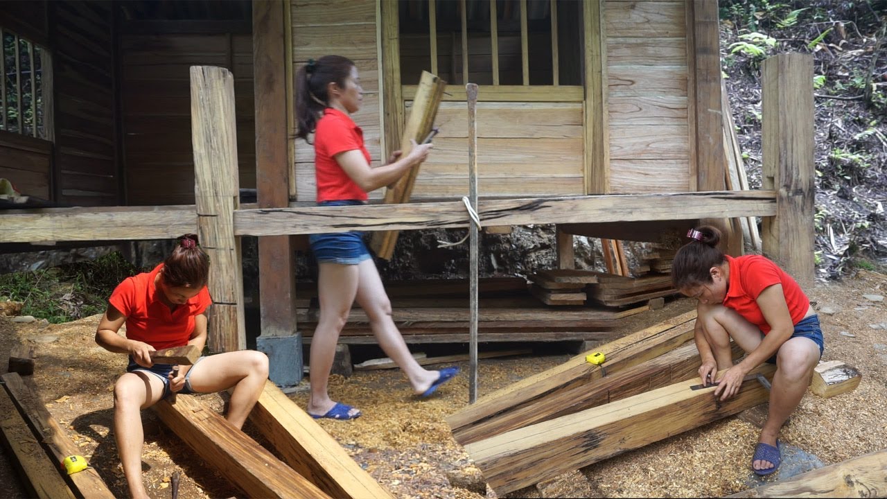 Building Corridors, Wooden Railings - BUILD LOG CABIN, Building Wooden ...