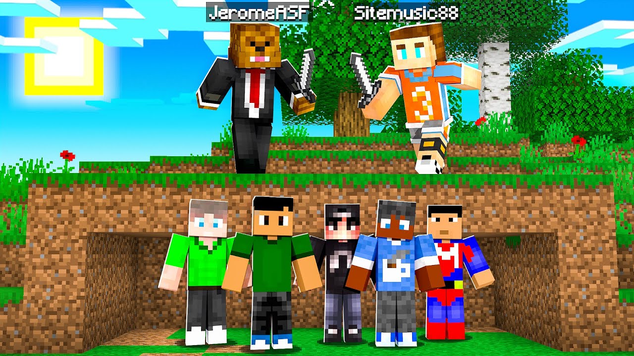 Minecraft 100 Speedrunners VS 5 Hunters - YouTube