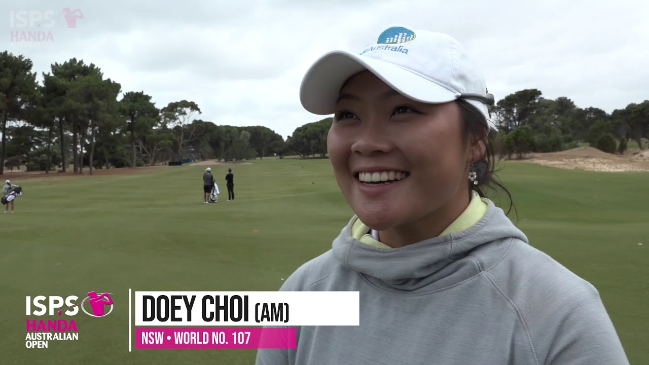 Karrie Webb plays practice round with Doey Choi and Maddison Hinson ...