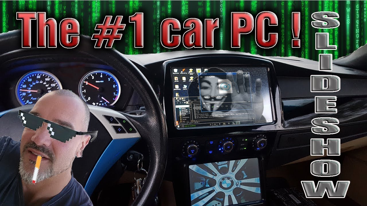 Car PC windows 10 in a BMW - YouTube