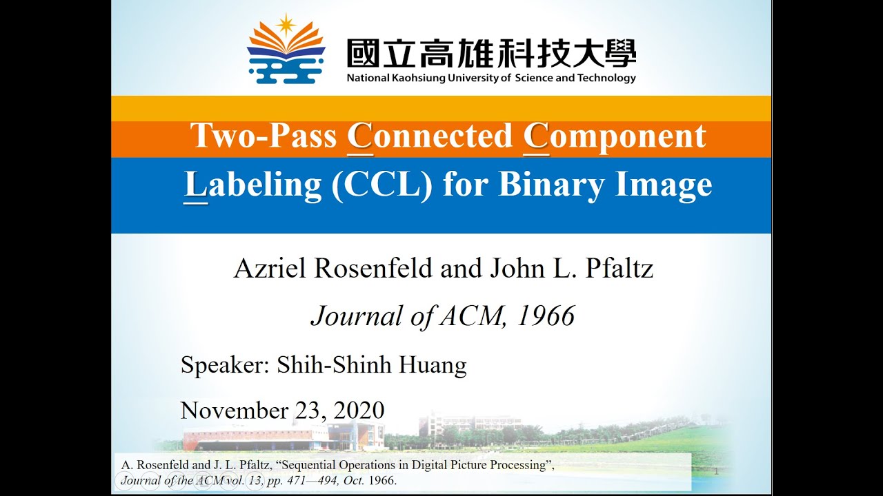 quarter DIP Two Pass Connected Component Labeling for Binary Image - YouTube