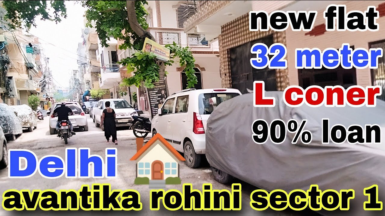 Avantika Rohini sector 1 32 meter L corner 2 BHK flat new for sale in ...