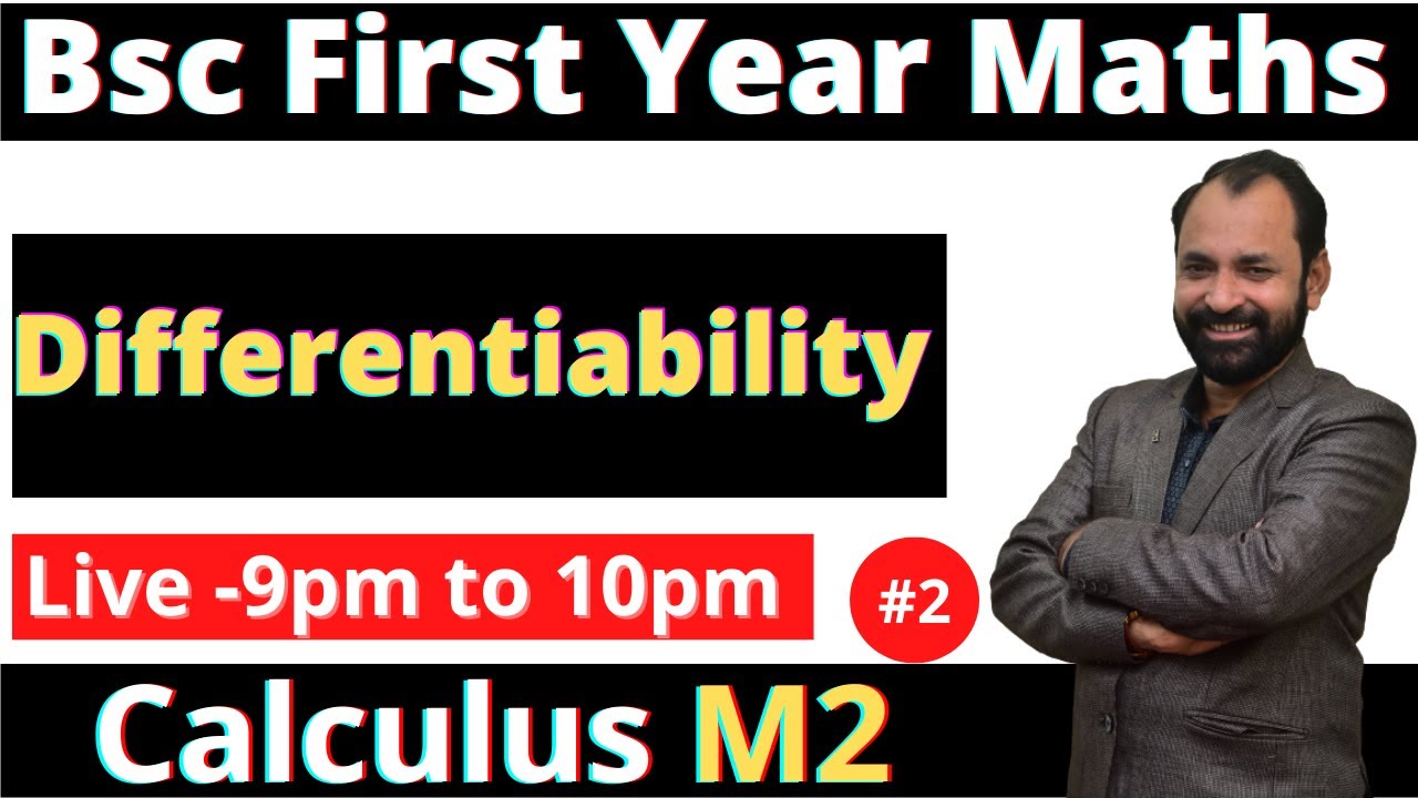 Bsc 1st year maths paper 2 chapter 2 differentiability \ Calculus L-2 ...