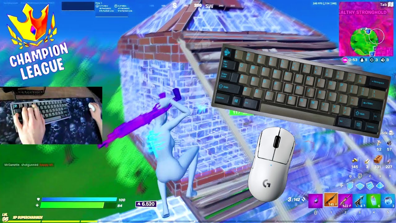 $650 Custom Keyboard ASMR Chill🤩Satisfying Gameplay Keyboard Fortnite ...