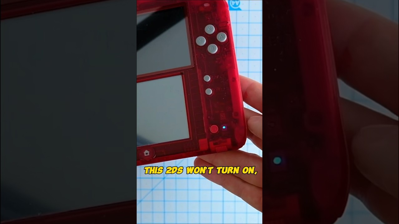 Fixing a crystal red 2DS that won’t turn on (easy fix) #nintendo #2ds ...