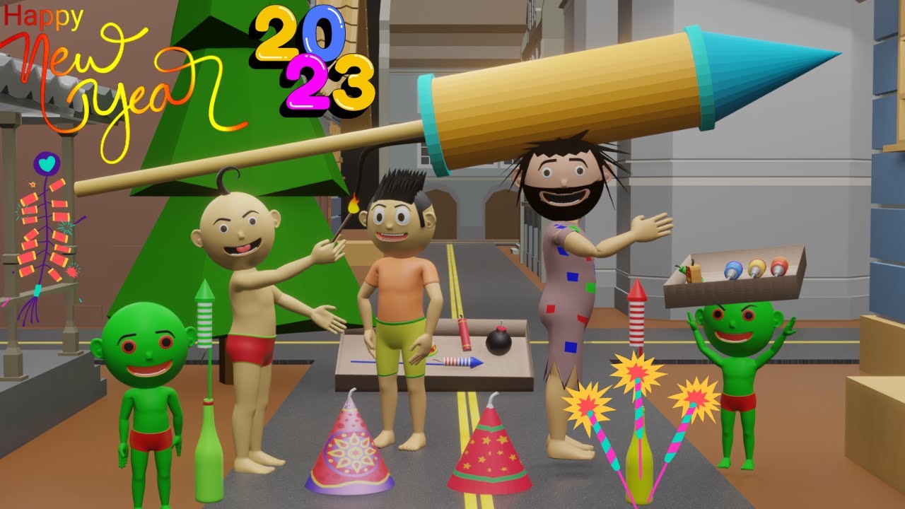 Pagal Babbu Dabbu 101 | Happy New Year 2023 Cartoon | MTO Toons | Pagal ...