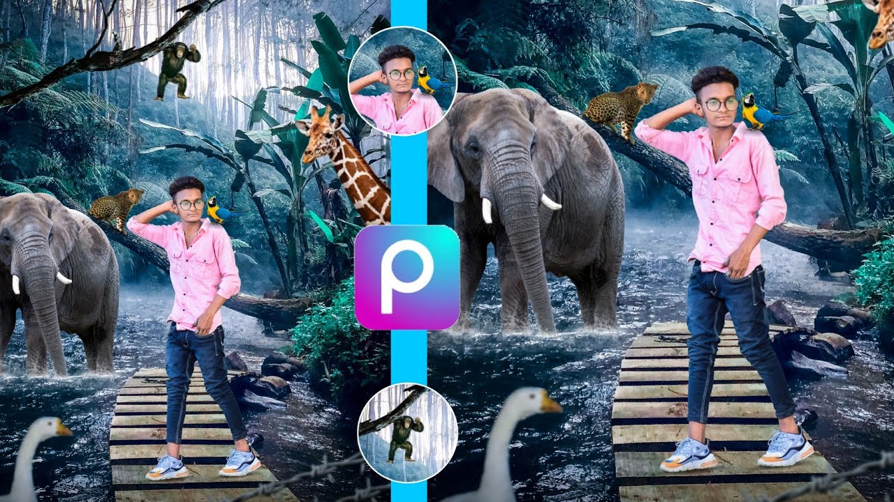 Picsart animals lover 🥰 photo editing/ picsart editing new style ️ ...