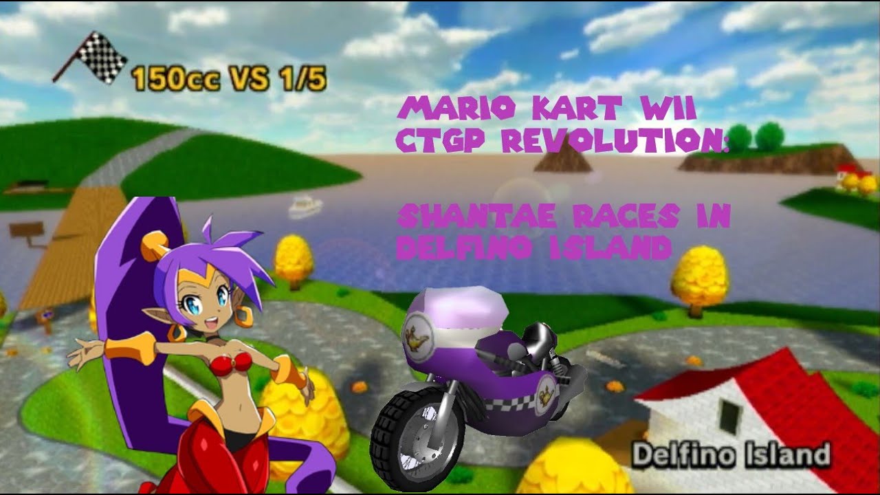 Mario Kart Wii CTGP Revolution: Shantae (Character Mod) Races in ...