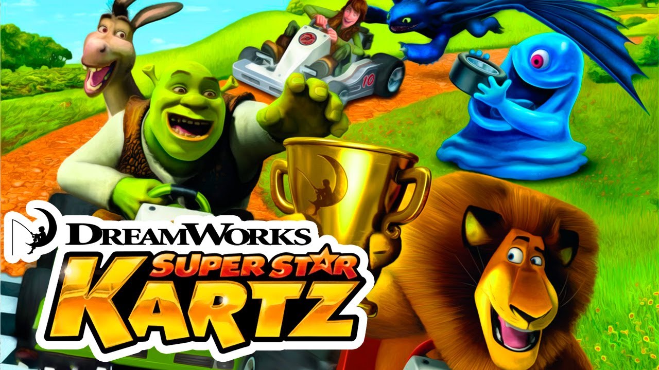 Dreamworks Super Star Kartz. ПЕРВЫЙ КРОССОВЕР С ПЕРСОНАЖАМИ DREAMWORKS ...