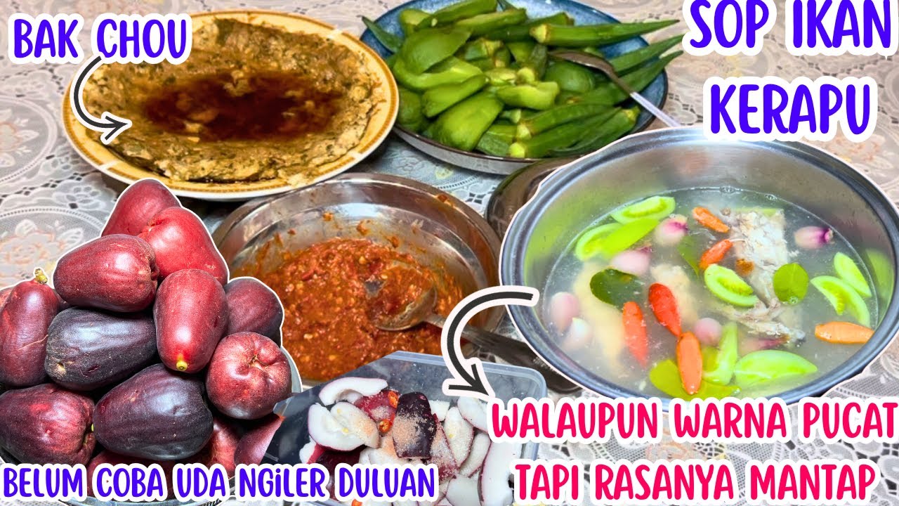 SOP IKAN KERAPU ALA CECE GAK PAKE RIBET DAN BIKIN ASINAN JAMBU JAMAIKA ...