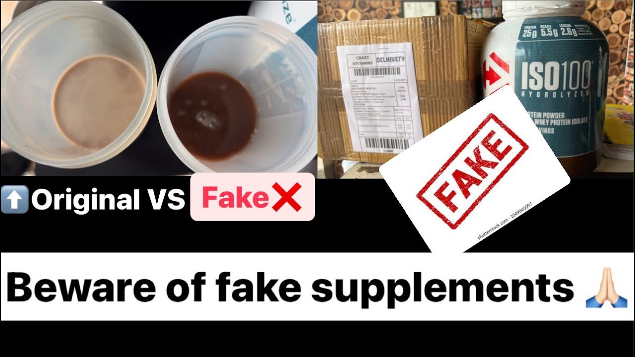 Beware of fake supplements | original vs fake #youtubeshorts # ...
