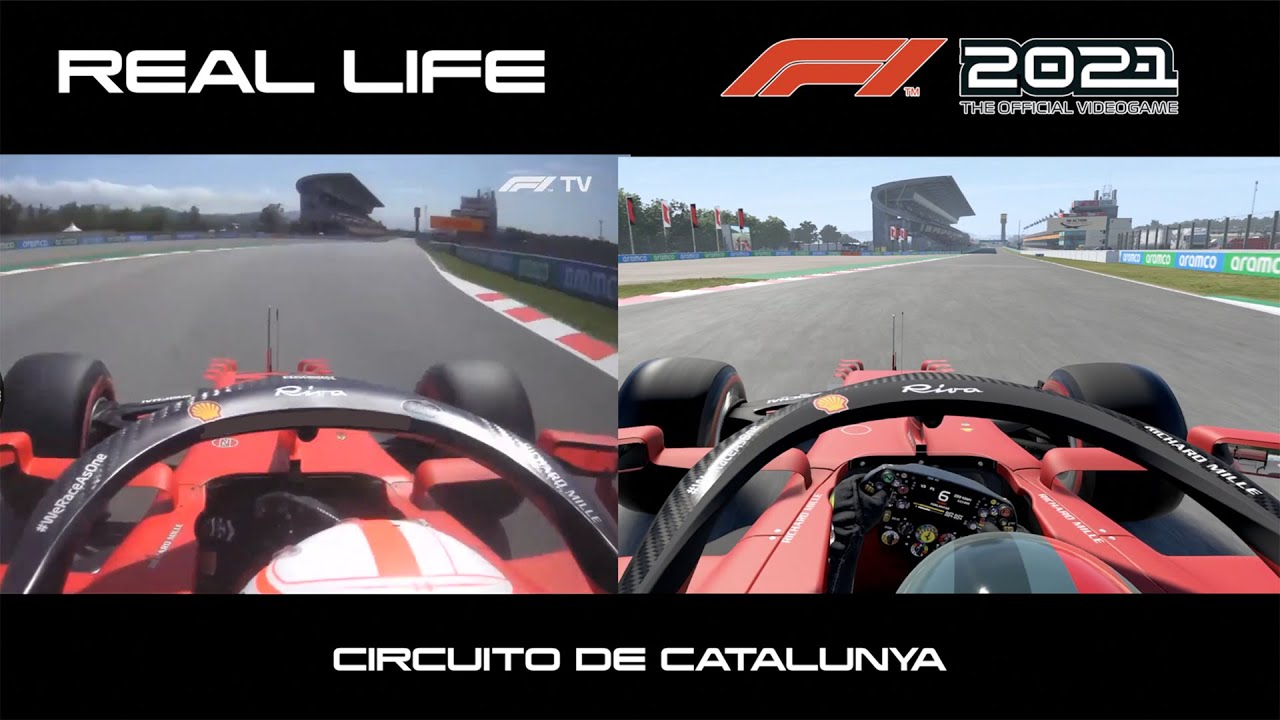F1 2021 VS REAL LIFE - CIRCUIT DE CATALUNYA - YouTube