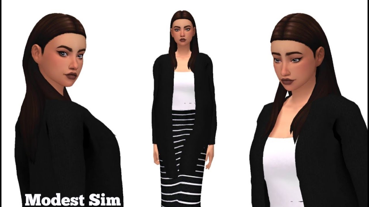 SIMS 4//CAS//Modest Sim - YouTube