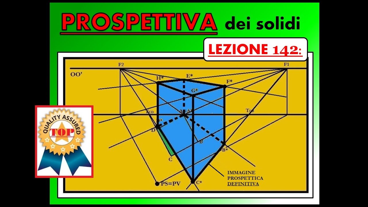 Disegno Tecnico (Lez. 142) - Prospettiva delle figure solide (solidi). - YouTube