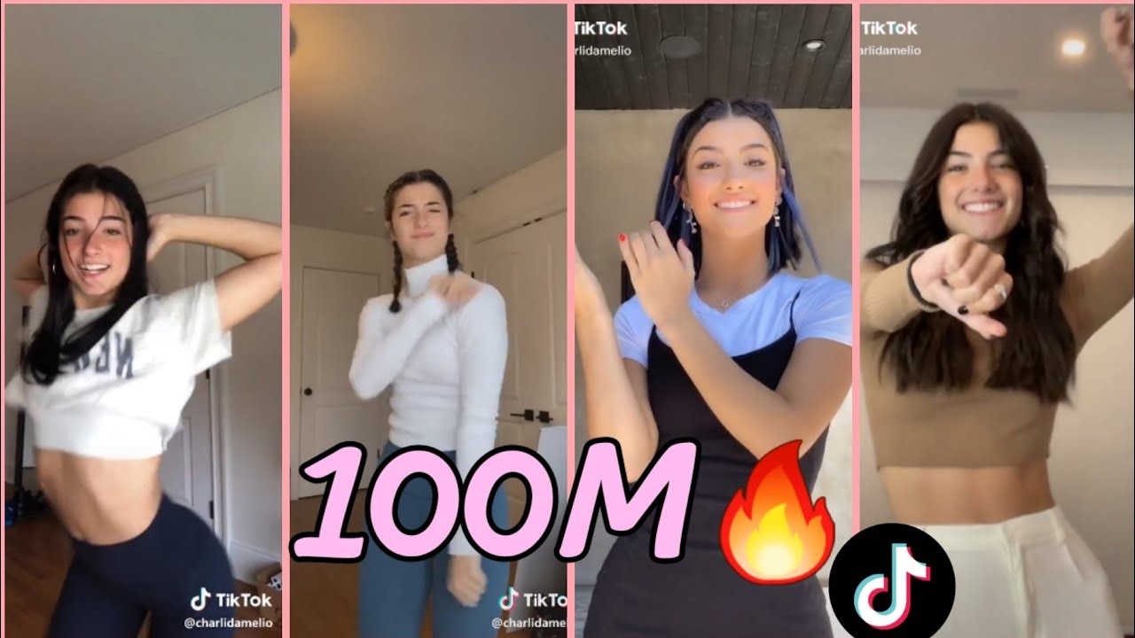 Charli's tiktok evaluation from 1M to 100M 🔥| celebrating 🥳💕 - YouTube