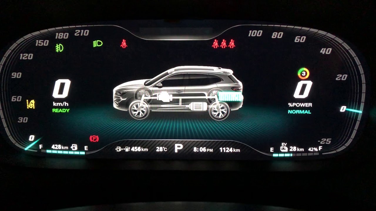 รีวิว Dashboard MG hs phev ep1 - YouTube