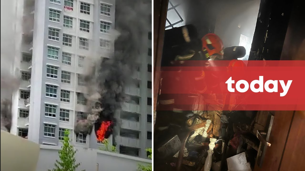50 residents evacuated from Telok Blangah HDB block after unit catches ...