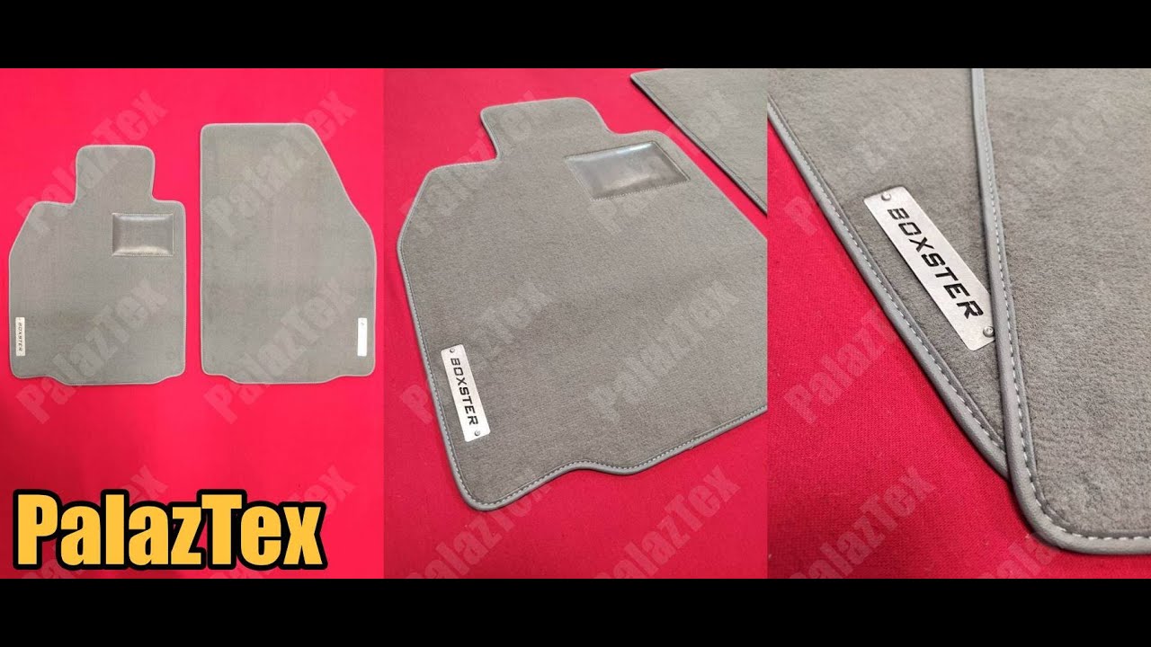 Porsche Boxster Series Velour Floor Mat Set PalazTex - YouTube