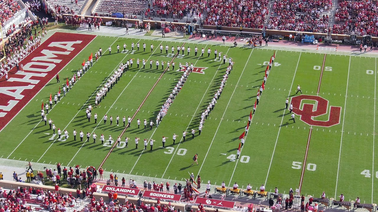 10-21-23 OU vs UCF Pregame - Pride of Oklahoma and OU Alumni Band - YouTube
