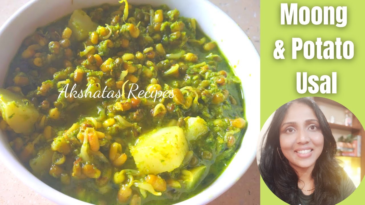 Moong & Potato Usal with green masala|Super delicious recipe ...
