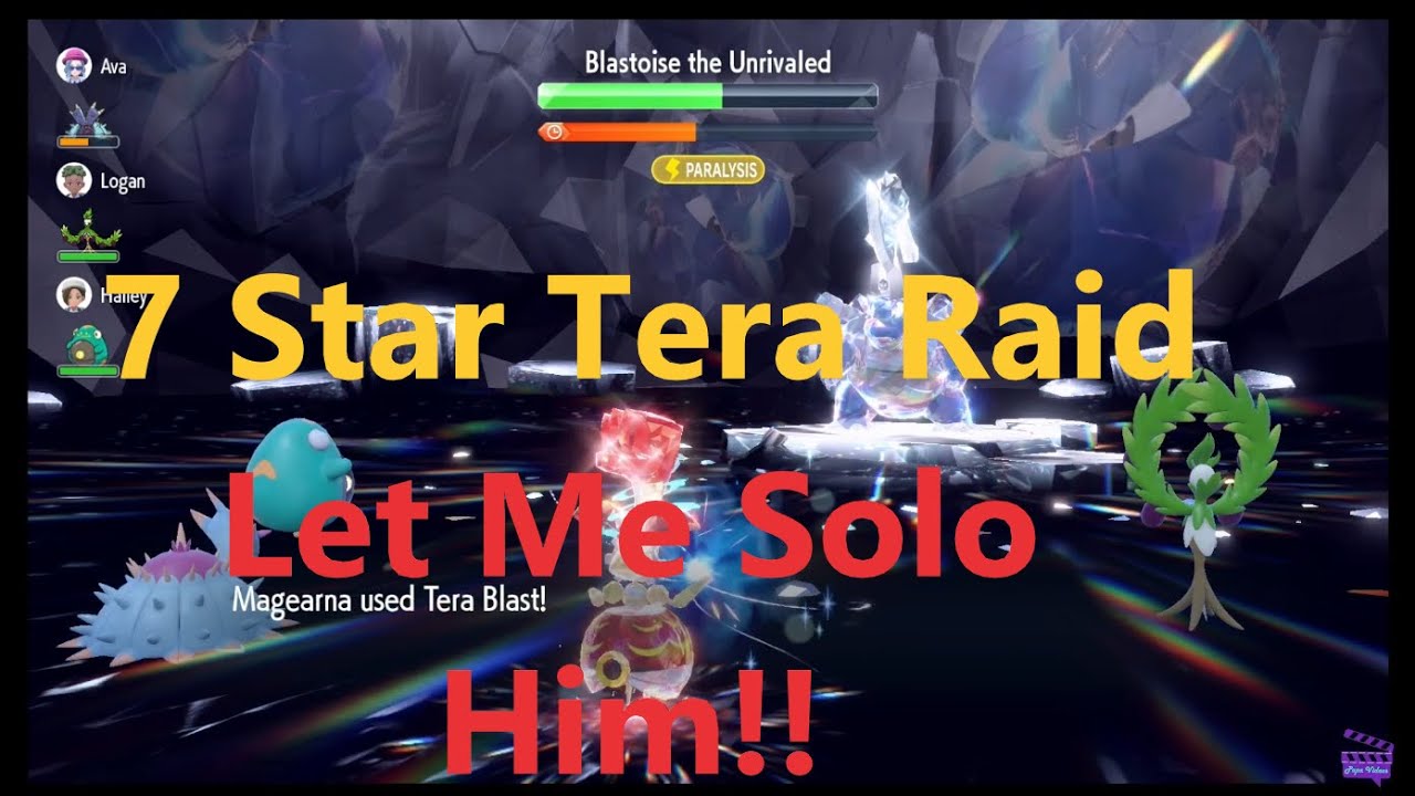 SOLO 7 Star Blastoise Tera Raid - YouTube