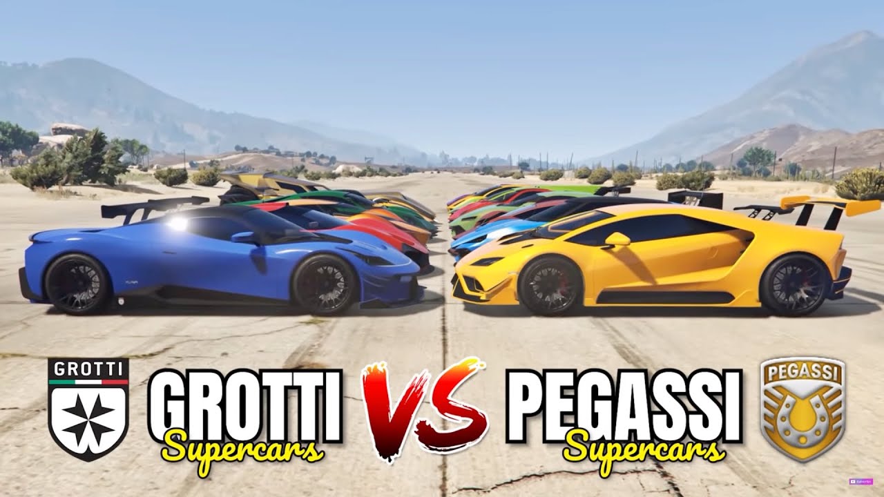GTA 5 ONLINE - PEGASSI VS GROTTI (WHICH IS FASTEST?) | Supercars ...