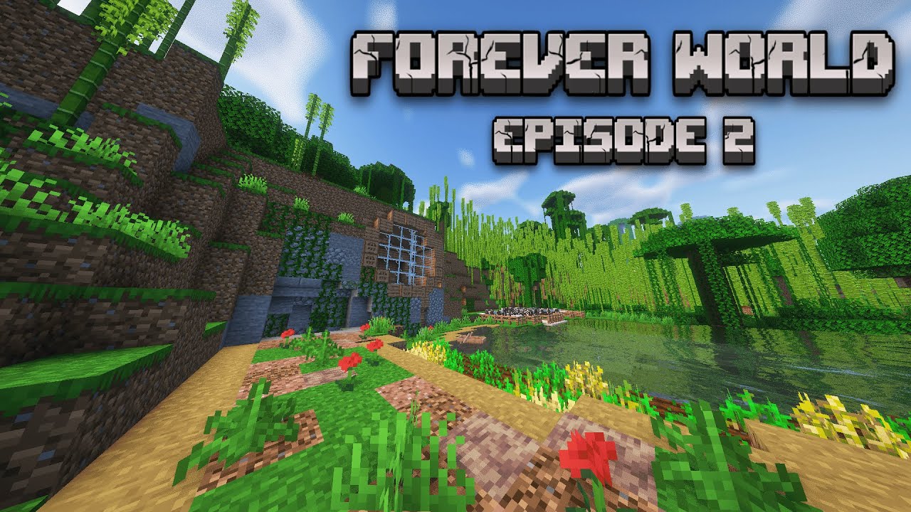 Minecraft Forever World Episode #2 - Base Progress - YouTube