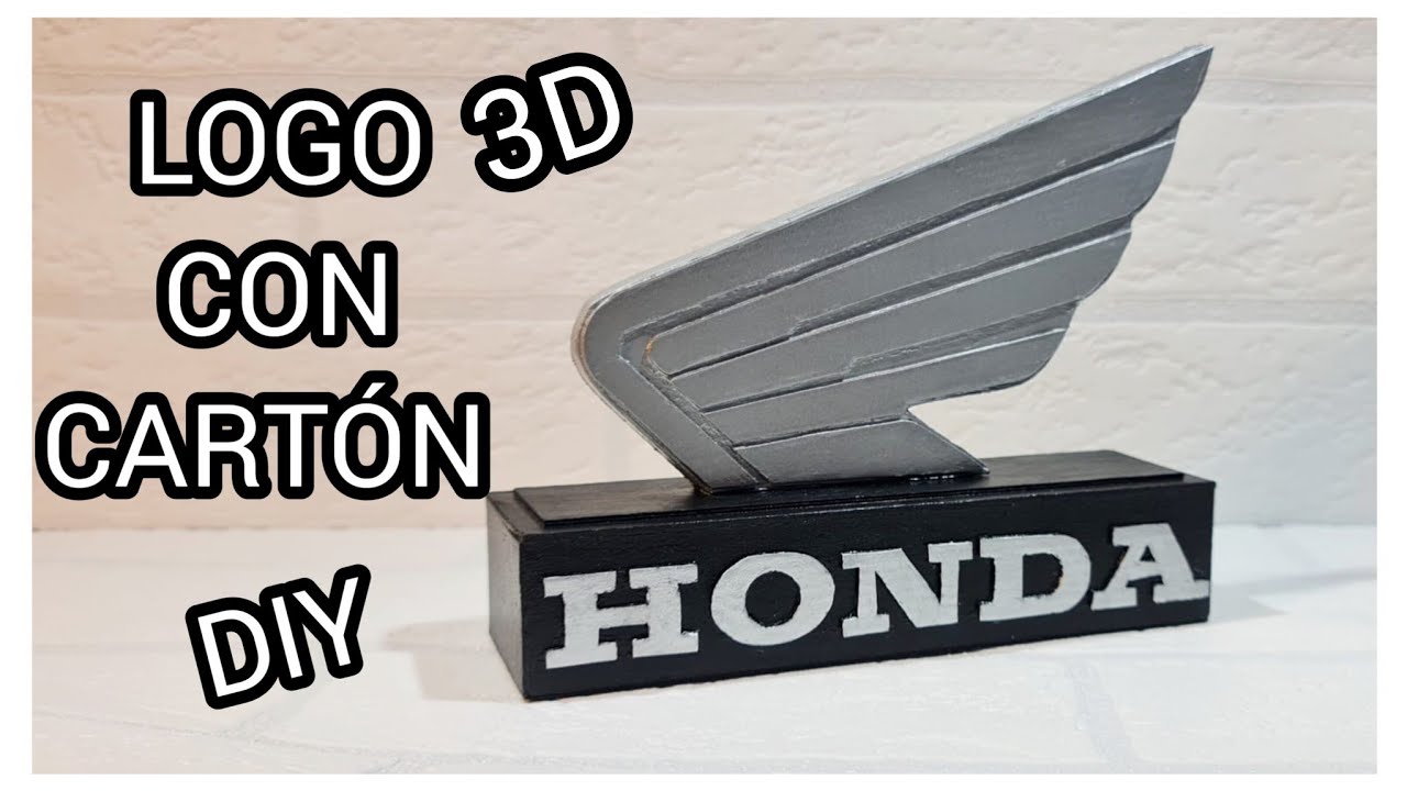 Como Hacer Un Logo 3D Con Carton - YouTube