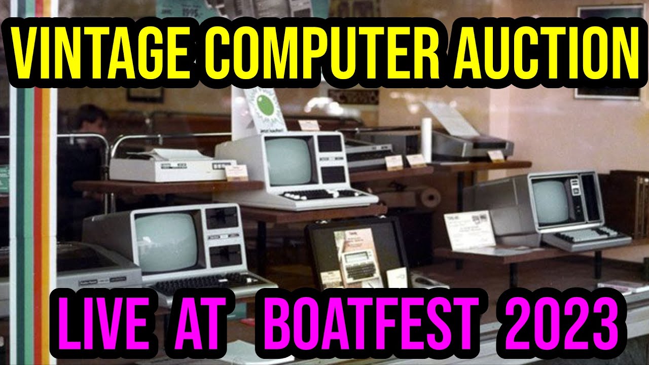 Vintage Computer Auction at Boatfest 2023 - YouTube