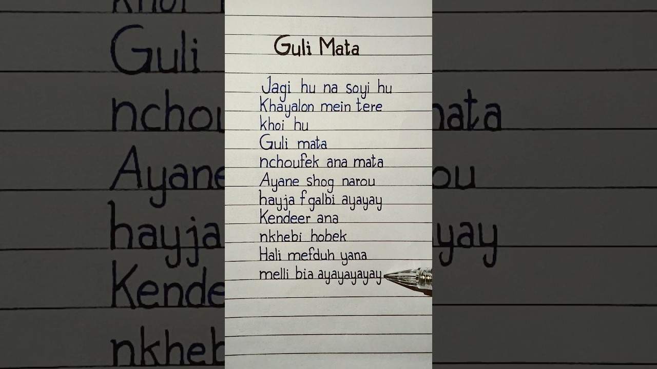 guli mata lyrics - YouTube