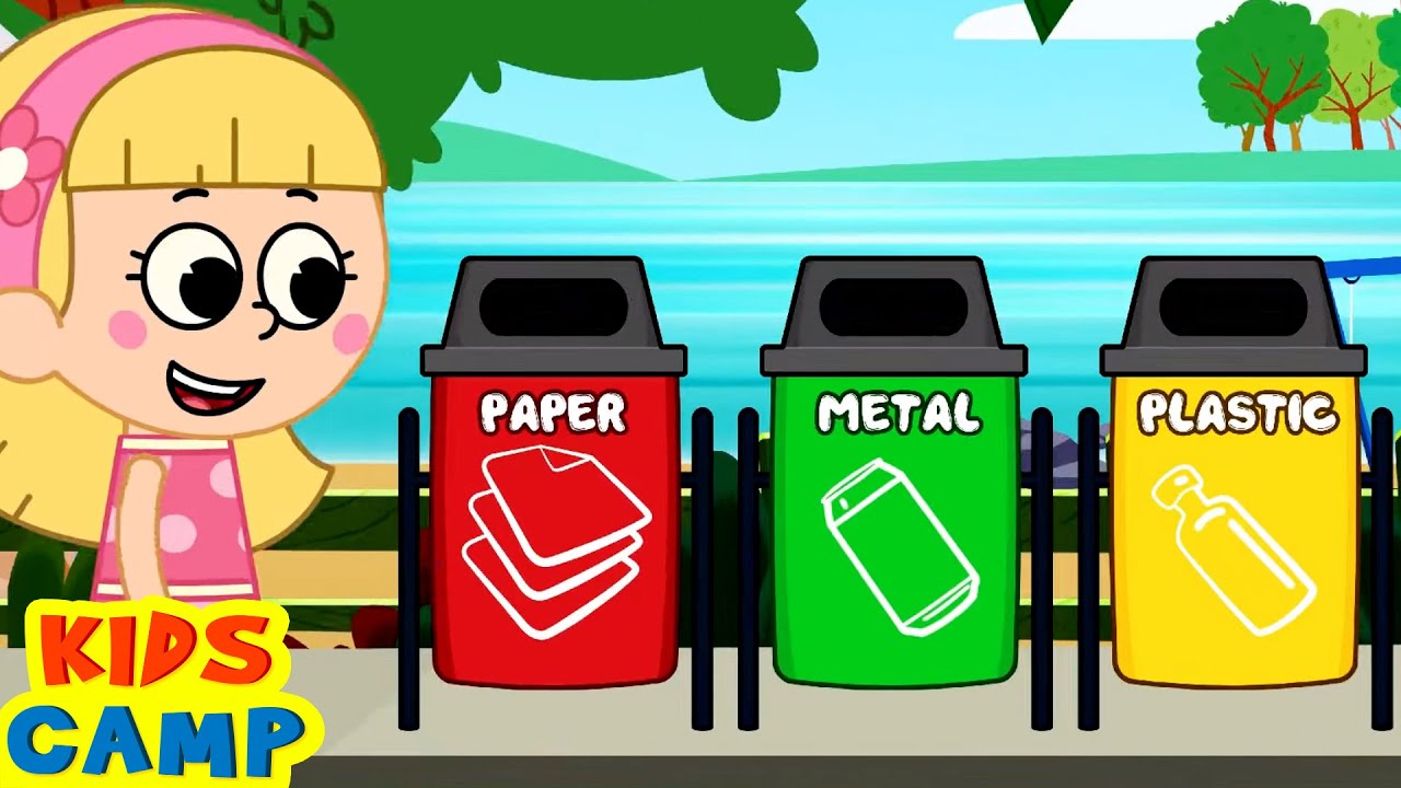 Clean Up Trash Song | Good Habits For Kids | KidsCamp Nursery Rhymes ...