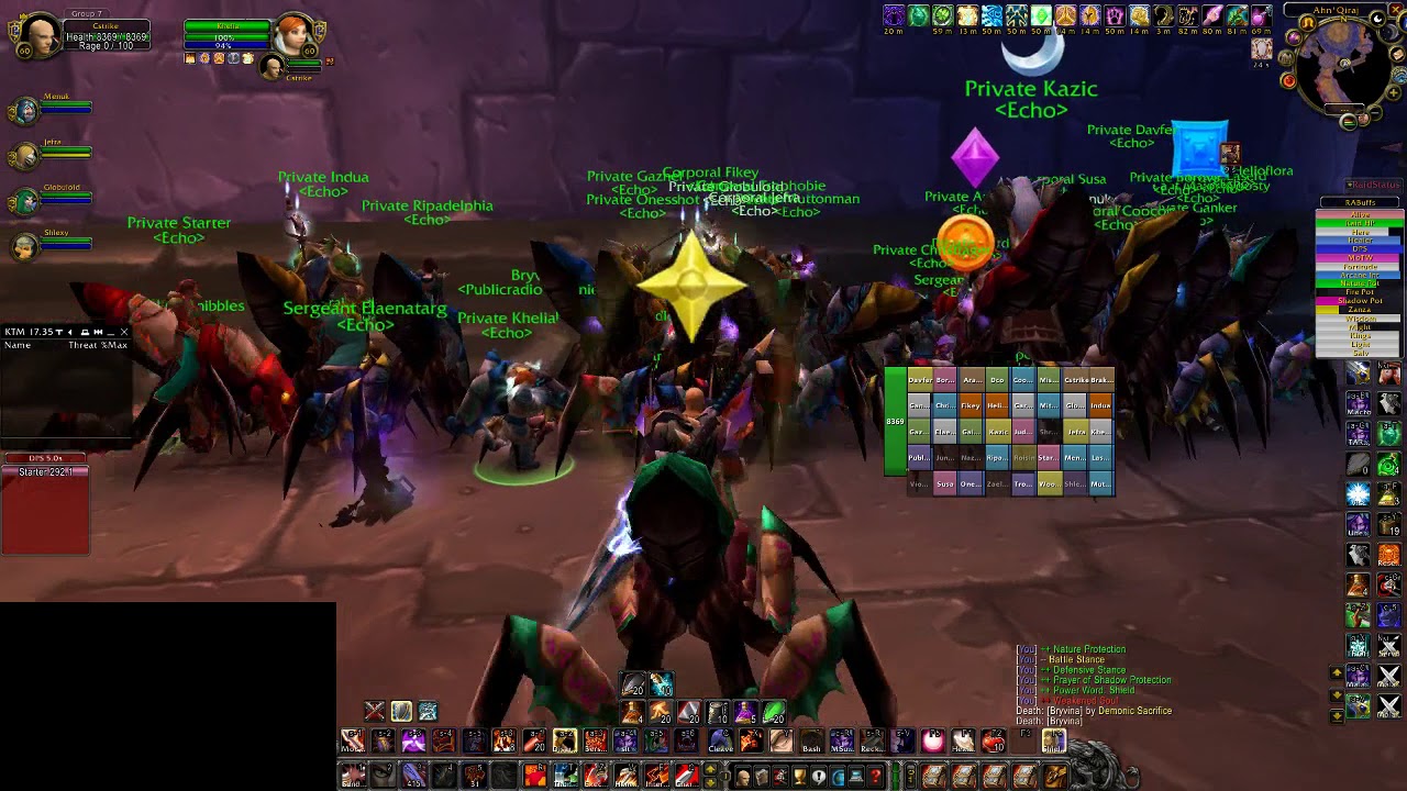 Viscidus, C'Thun, KelThuzad - Fury Warrior / Tank - Vanilla WoW - YouTube