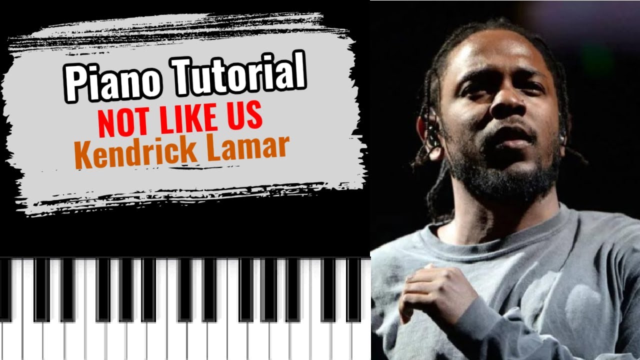 🎹NOT LIKE US by Kendrick Lamar (easy piano tutorial lesson free) - YouTube