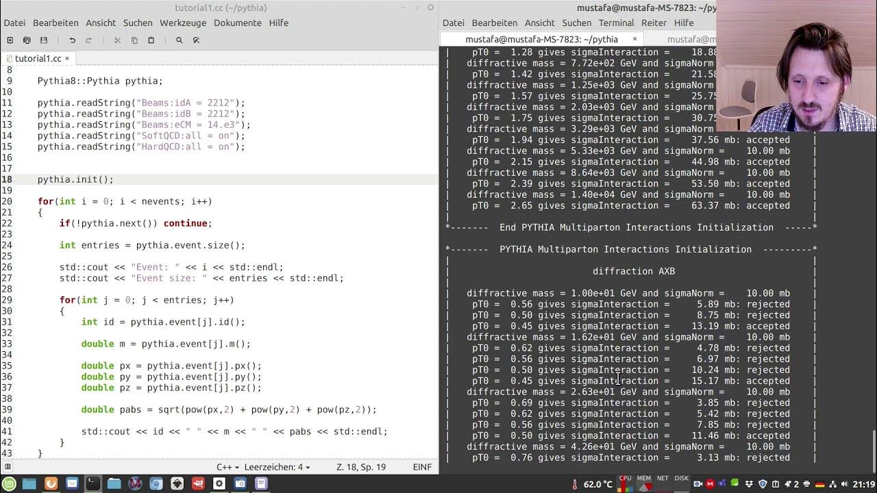 Pythia Tutorial 2: Proton-Proton Collisions - YouTube