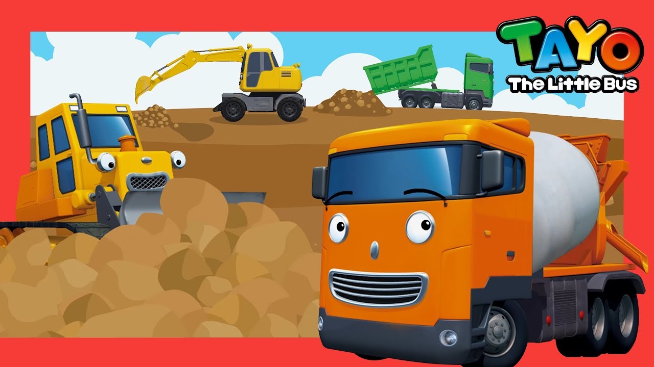 Strong Heavy Vehicles Let's Build a House l Heavy Vehicles Song l Tayo ...