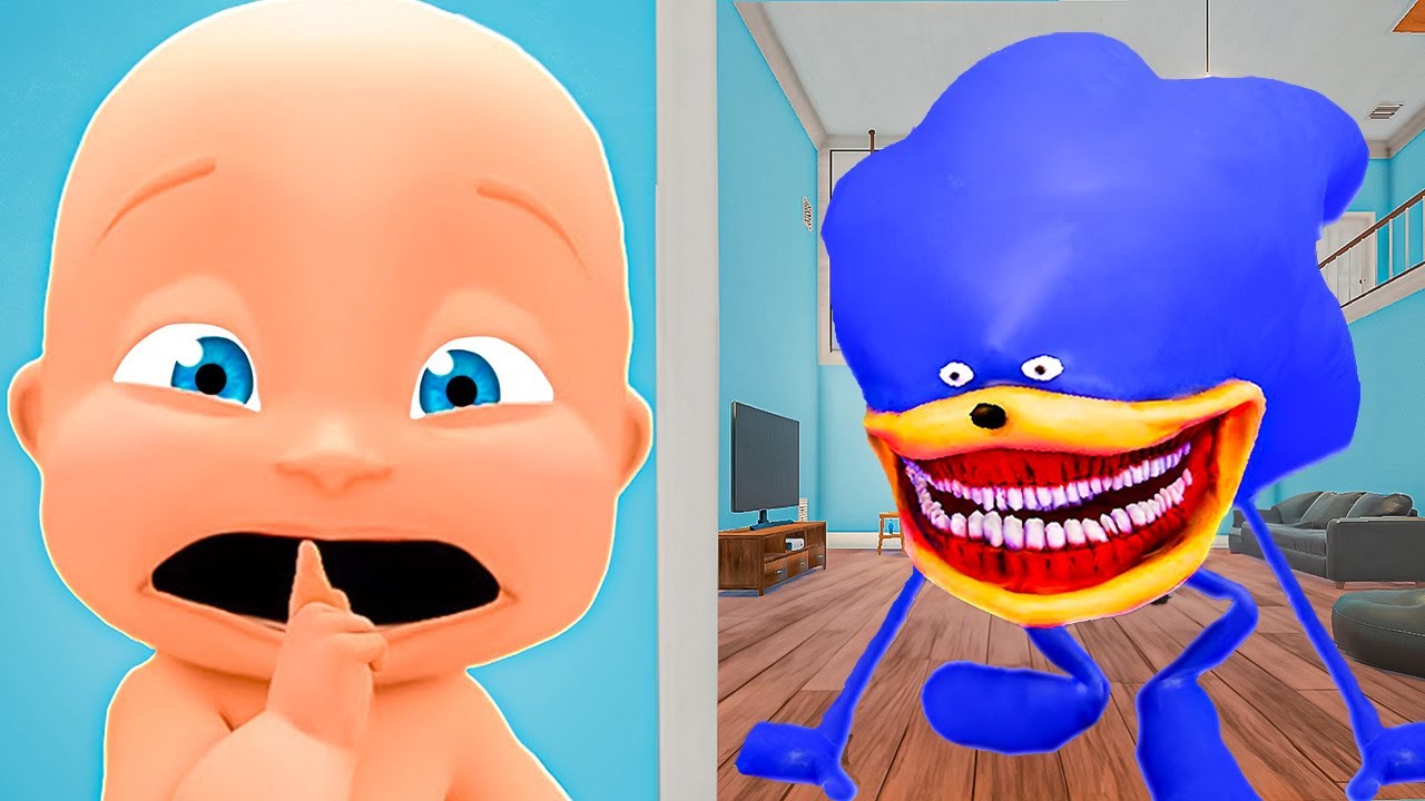 Baby and SHIN SONIC play HIDE AND SEEK! - YouTube