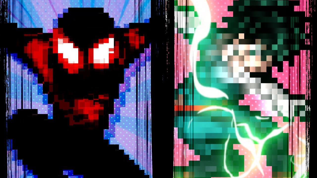 Miles Morales V.S Midoriya Izuku - Sprite Animation #27 - YouTube
