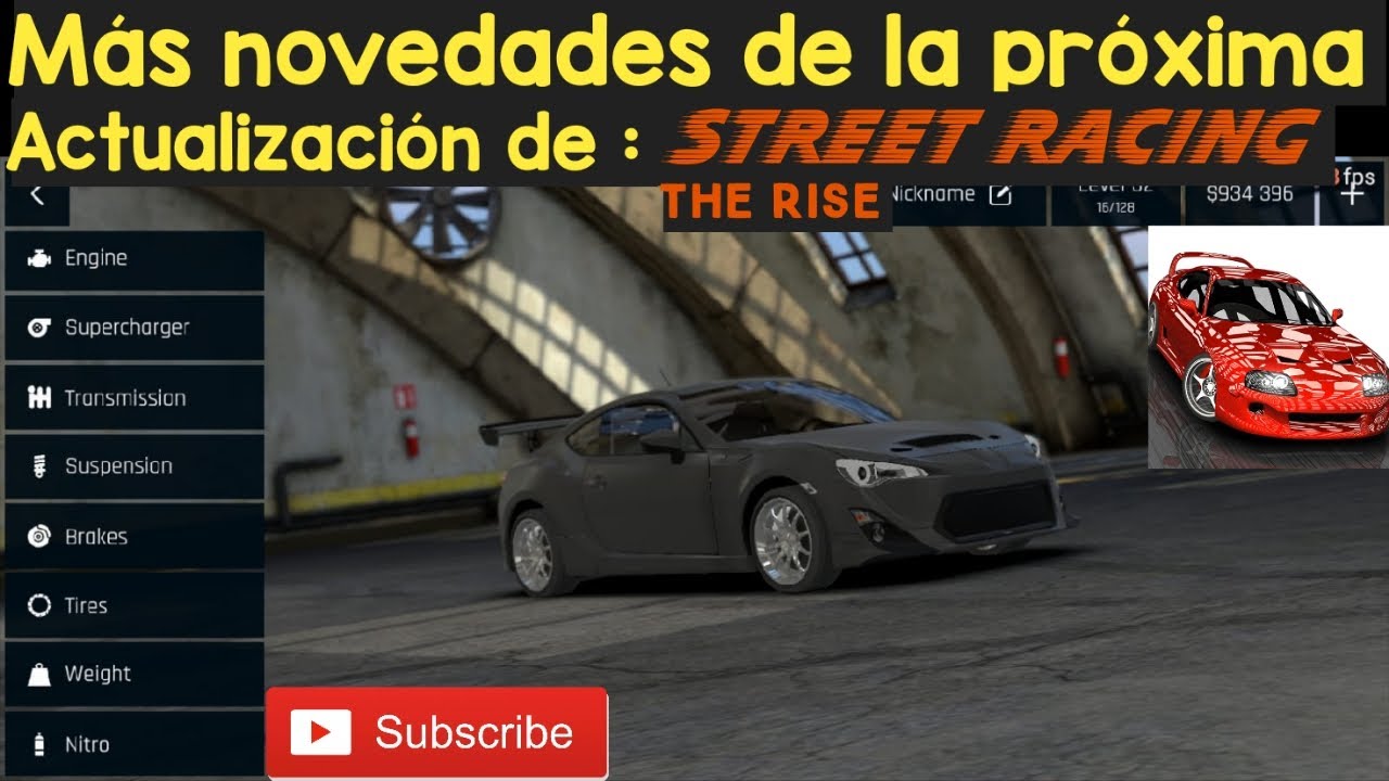 Más novedades de la próxima actualización de (Street Racing -The Rise ...
