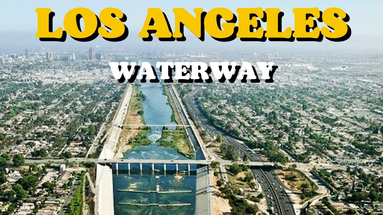 Los Angeles Waterway - Aerial View - YouTube