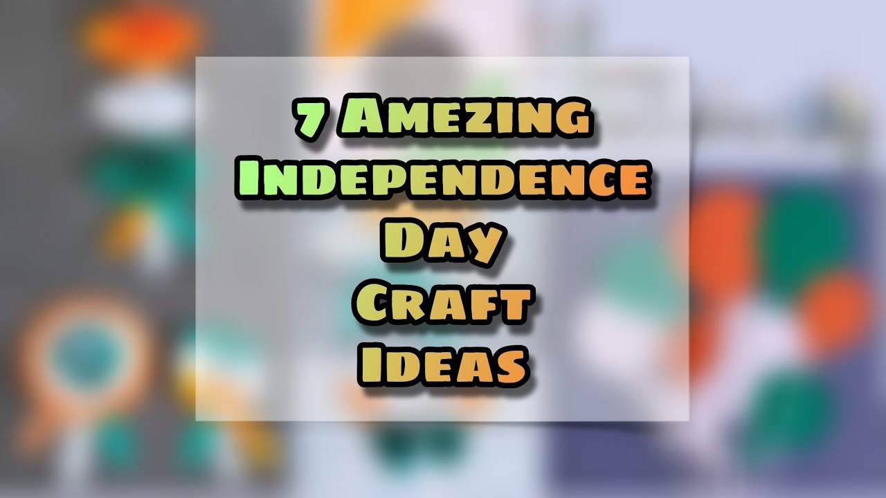 Independence Day Craft | 15 august craft activity | independence day ...