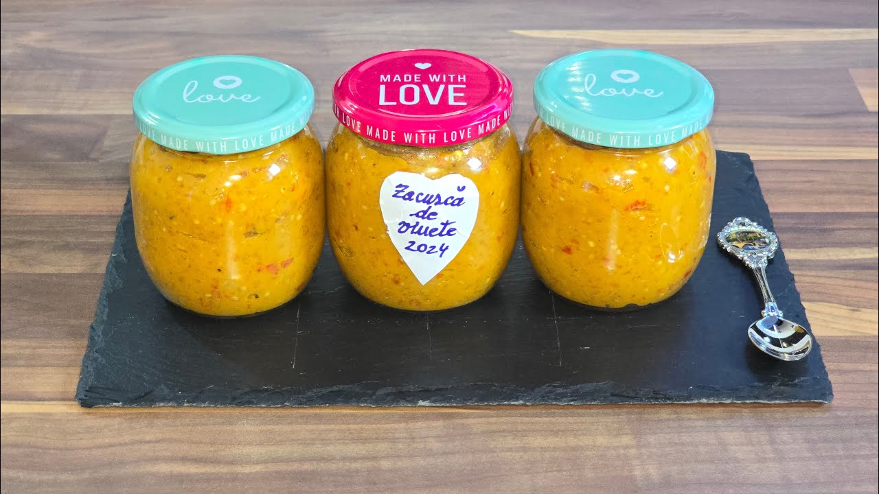 Zacusca de vinete / Auberginen-Sakuska / Eggplant zakuska - YouTube