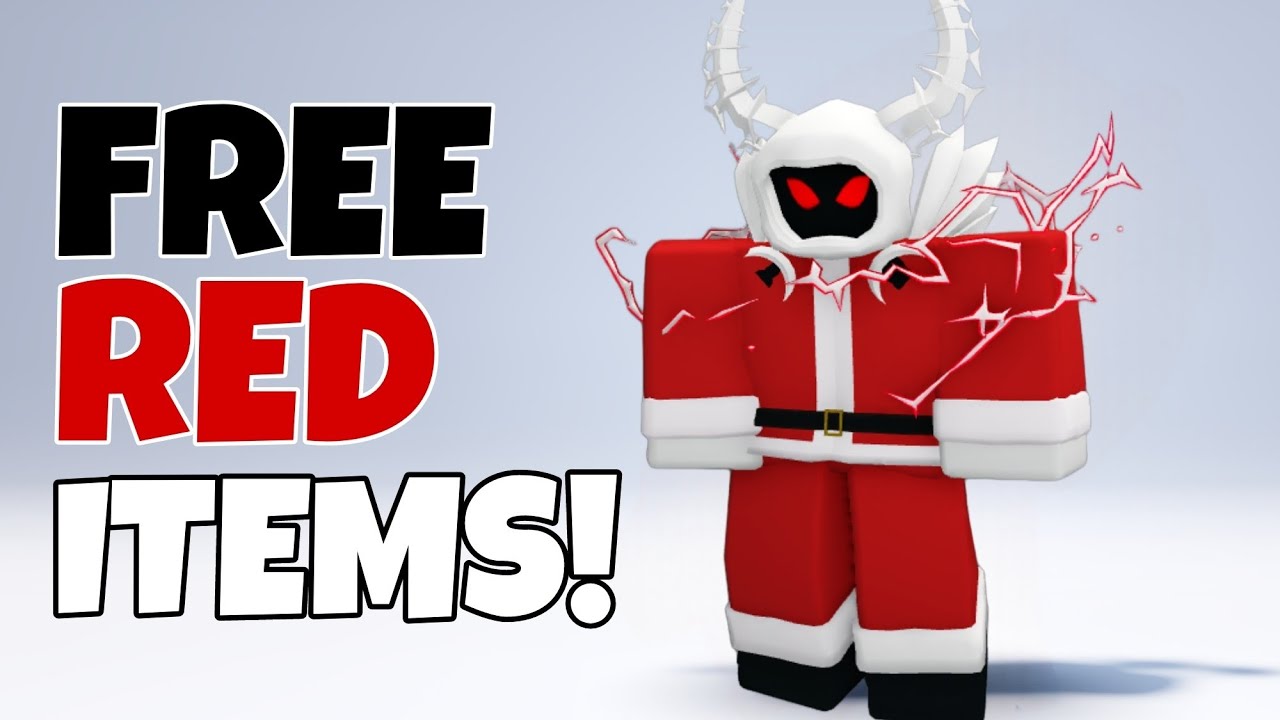 GET ALL FREE RED ITEMS IN ROBLOX! 🔴 (ALL STILL AVAILABLE) - YouTube