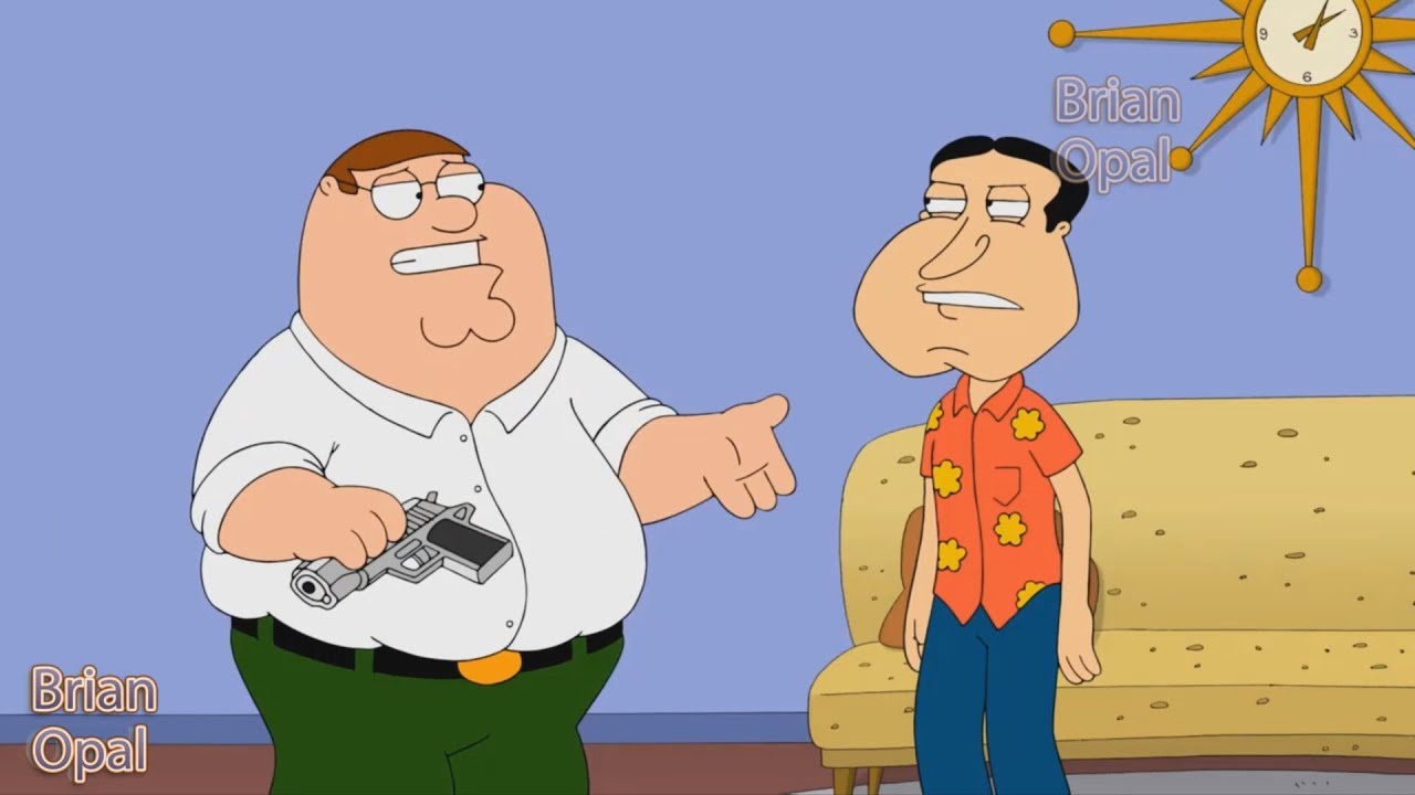 Family Guy - Peter held a gun in his hand - YouTube