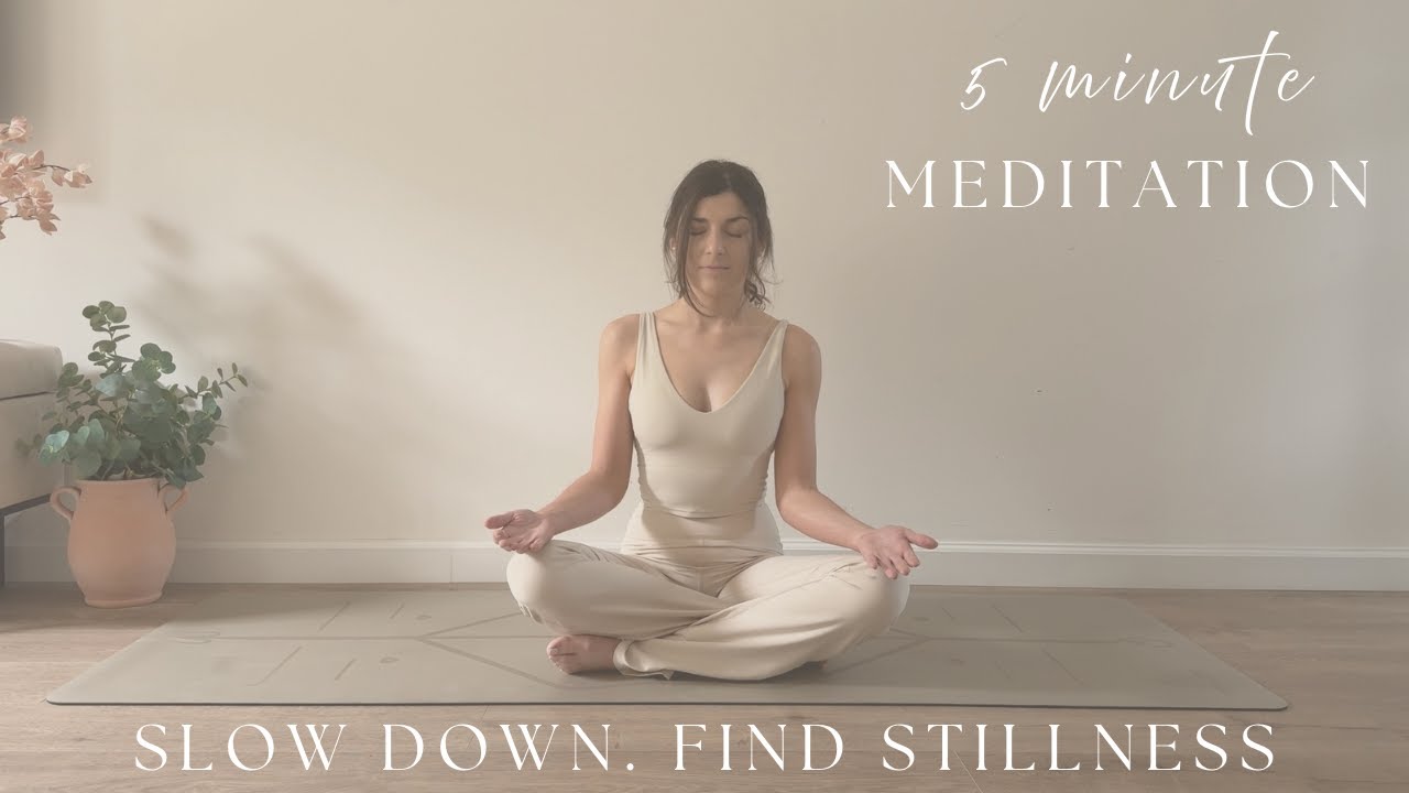 Guided Meditation | Slow Down, Feel Calm and Refocus | 5 Minute Daily ...